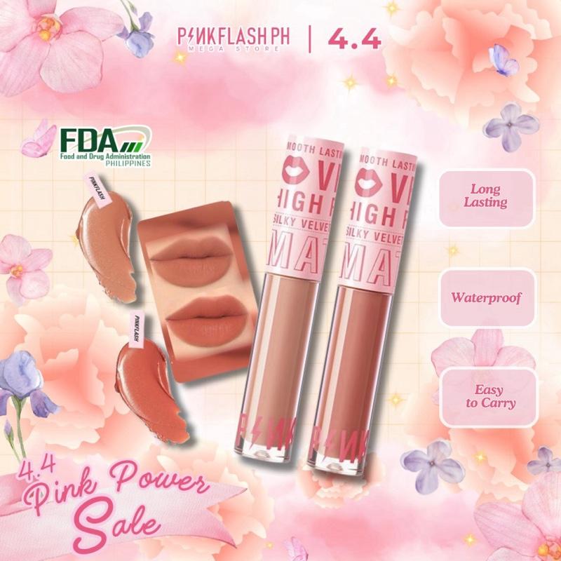 PINKFLASH PinkDiary Silky Velvet Matte Liquid Lipstick Lip Cream ...