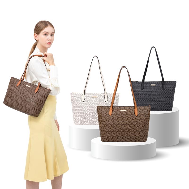 MKMC SHOP Totebag Wanita Kulit Medium Motif Monogram Tas Bahu Kuliah ...