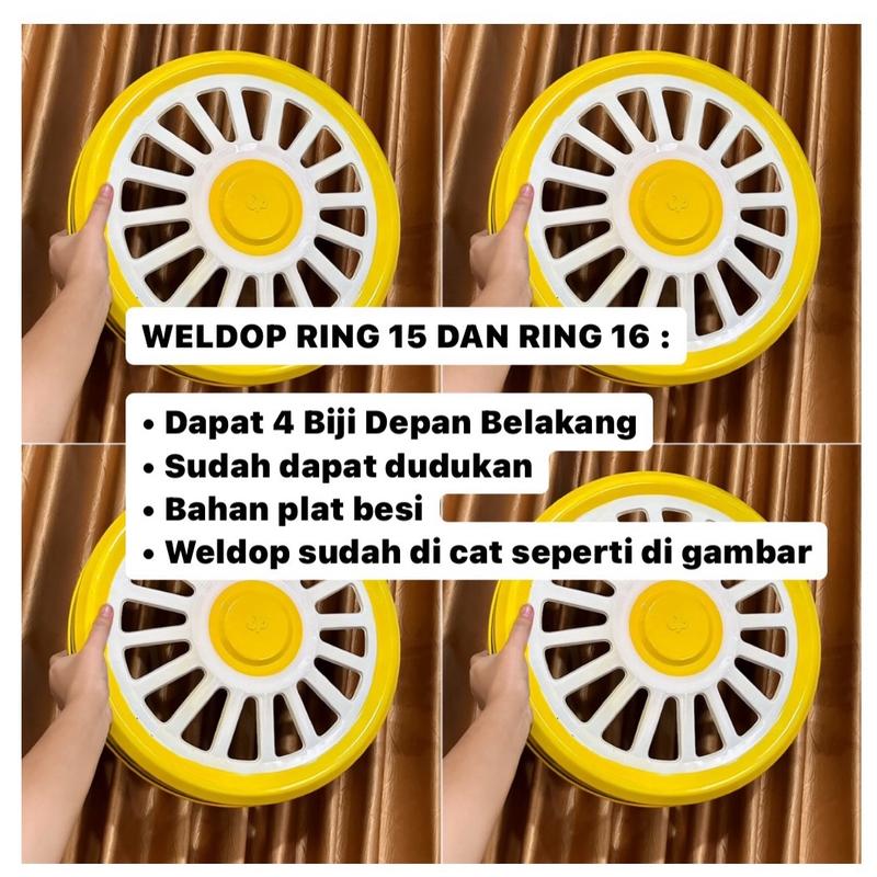 Weldop truck dokar warna plat besi R15 dan R16 gratis duduka - Shop ...