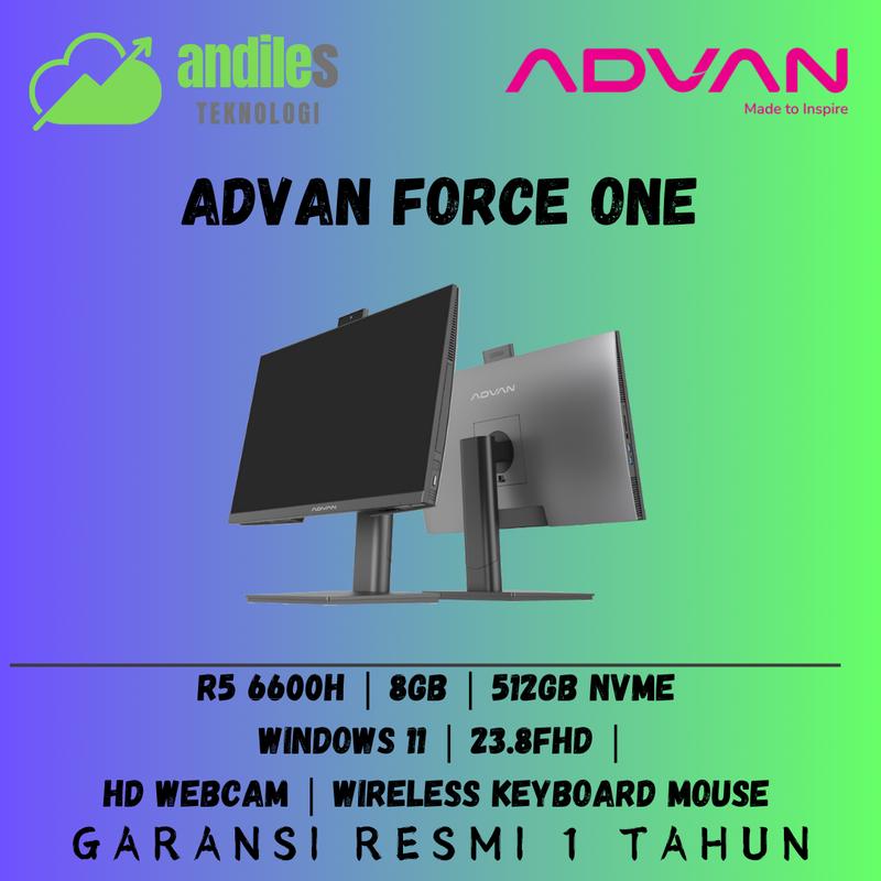 ADVAN AIO FORCE ONE Ryzen 5 6600H 8GB 512GB RADEON 660M 23.8FHD Windows ...