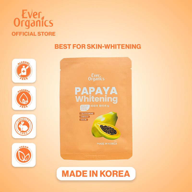 Ever Organics Serum Sheet Mask – Papaya Whitening - TikTok Shop Philippines