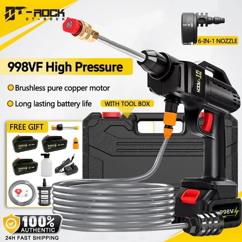 DT-ROCK Wireless Car Washer 998VF Lithium Battery Portable High ...