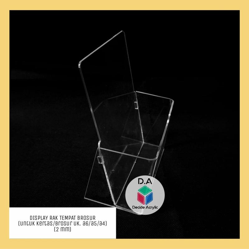 Decide Acrylic Akrilik Tempat Brosur A6 A5 A4 Sign Holder Rak Akrilik ...