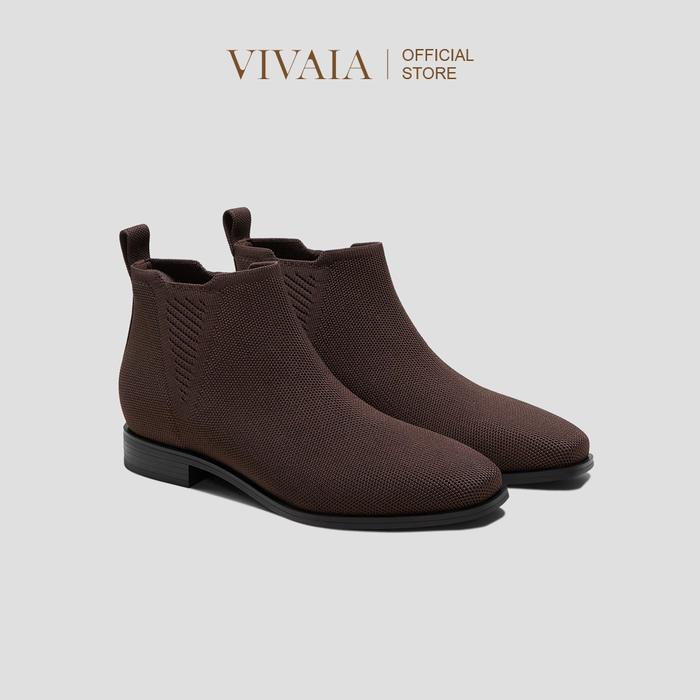 Jual VIVAIA Sepatu Wanita Square-Toe Slip-On Chelsea Boots (Ryan Slip ...