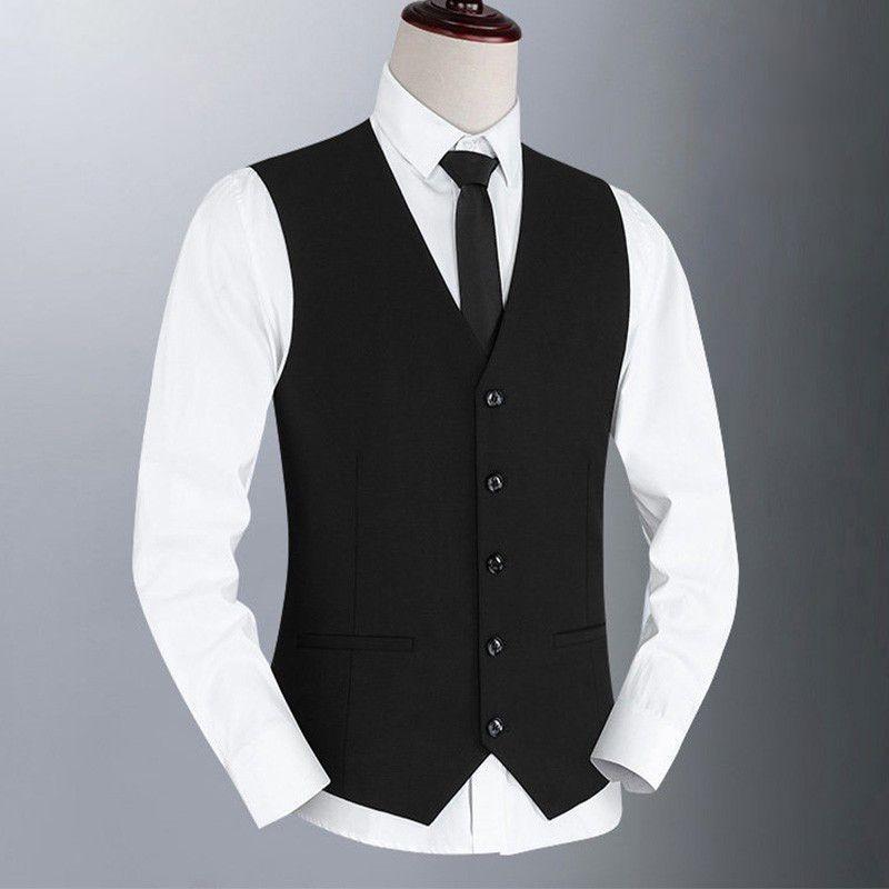 Rompi Formal Kerja Hitam Pria Dewasa Vest Wedding Cowok Fit - Shop ...