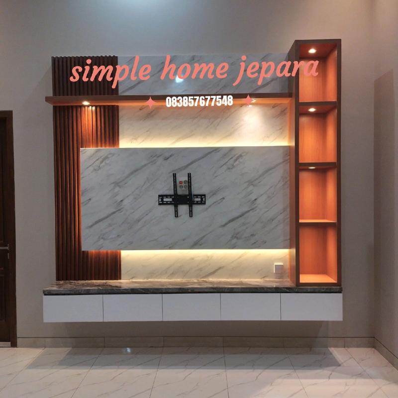 Backdrop TV Minimalis Tahan Lama dengan Finishing HPL/Cat Duko - Shop ...