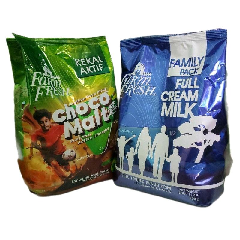 COMBO FULL CREAM MILK POWDER 800G + CHOCO MALT 800g /30g - TikTok Shop ...