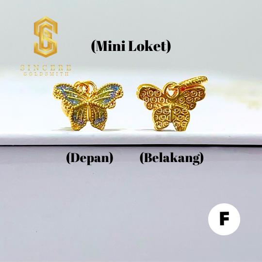 Sincere Store Emas 916 3L Mini Loket 2C | Emas 916 - TikTok Shop Malaysia