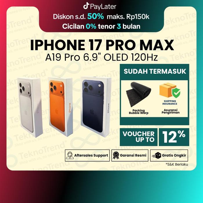 Promo Apple iPhone 17 ProMax A19 Pro Chip Silver Cosmic Orange Deep ...