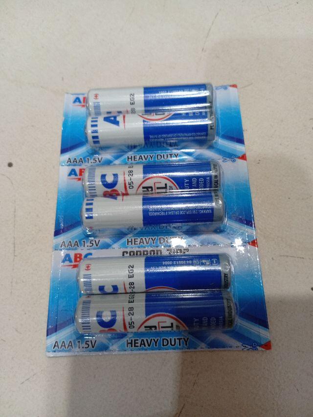 Baterai Batere Battery ABC CARBON ZINC AAA A3 BIRU BATRE REMOTE AC TC ...
