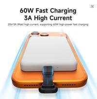 Promo HAGIBIS USB C RIGHT ANGLE CABLE SHORT 90 Degree TYPE C Power Bank ...
