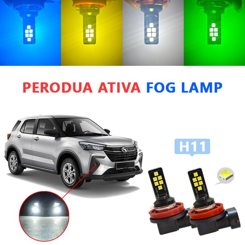 FOG LAMP LED BULB FOR PERODUA Ativa Ice blue White Yellow Lampu ...