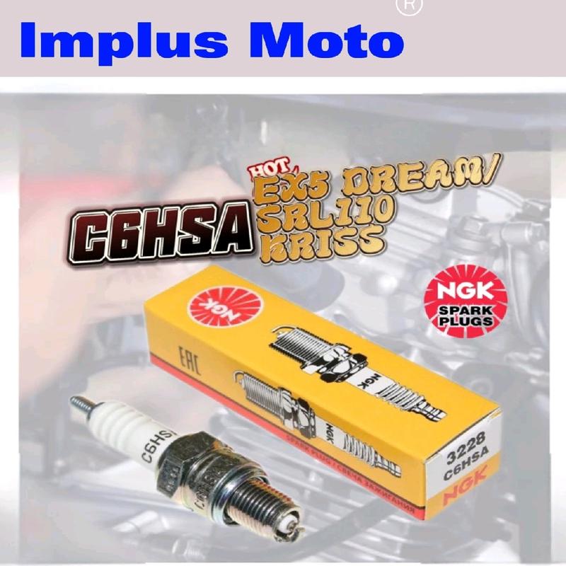 NGK SPARK PLUG C6HSA C6 EX5 DREAM KRISS SRL110 100% ORIGINAL - TikTok ...