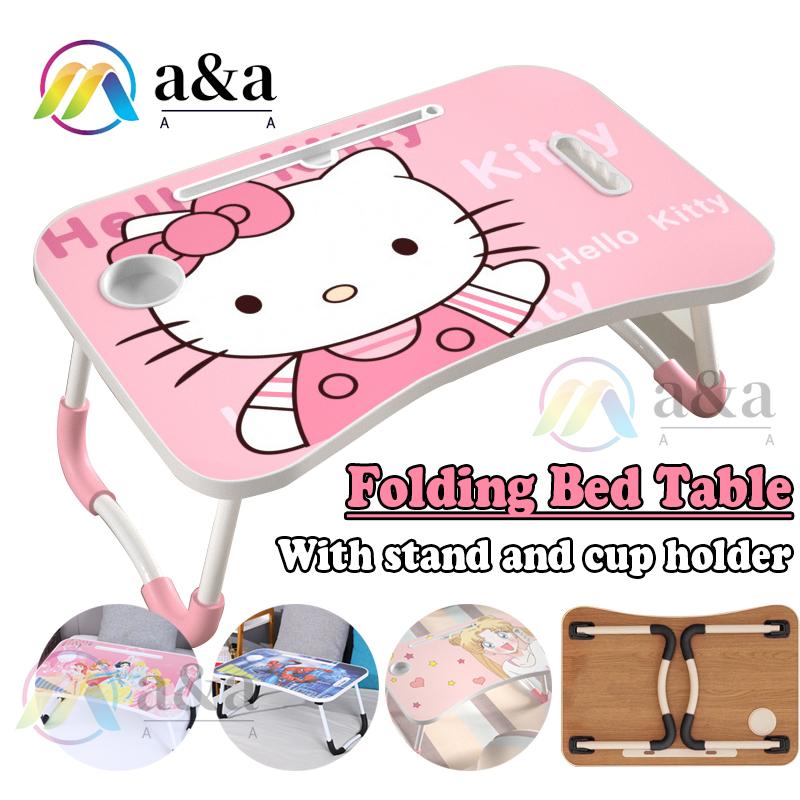 Foldable Study Table for kids and adults Lazy Bed Desk Woode - TikTok ...