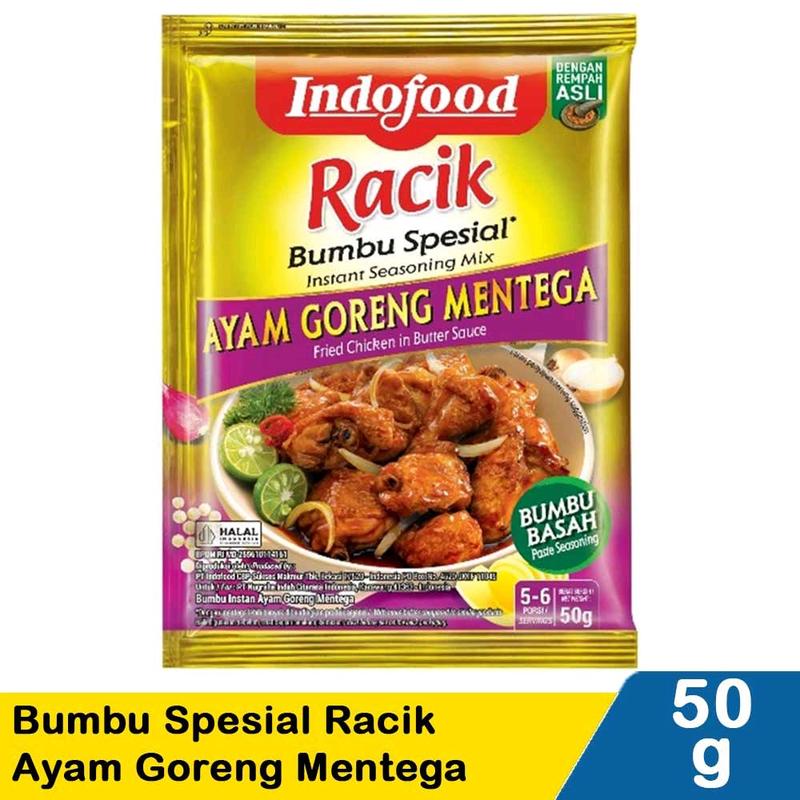 Indofood Bumbu Racik Ayam Goreng Mentega 50gr Bumbu Racik Instan - Shop ...