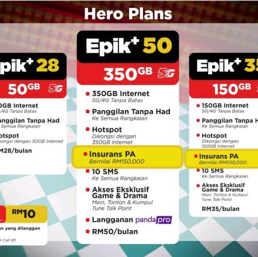 Simkad TuneTalk epik+ 100% hotspot - TikTok Shop Malaysia