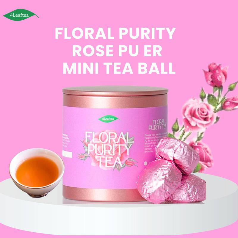 4Leaftea Floral Purity Rose Pu Er Mini Tea Ball (14s) - TikTok Shop ...