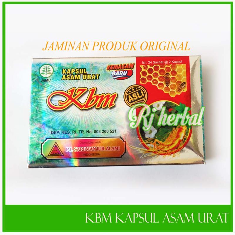 Kapsul KBM Asam Urat box HIJAU (ORIGINAL) - Shop | Tokopedia