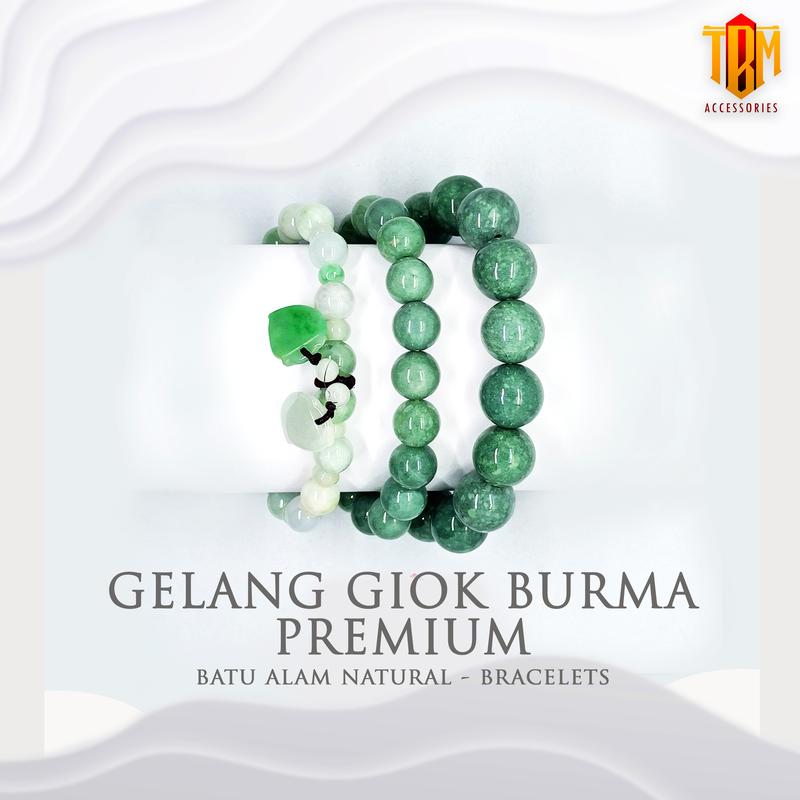 Gelang Giok Burma Premium Batu Alam Natural - Bracelets - Shop | Tokopedia