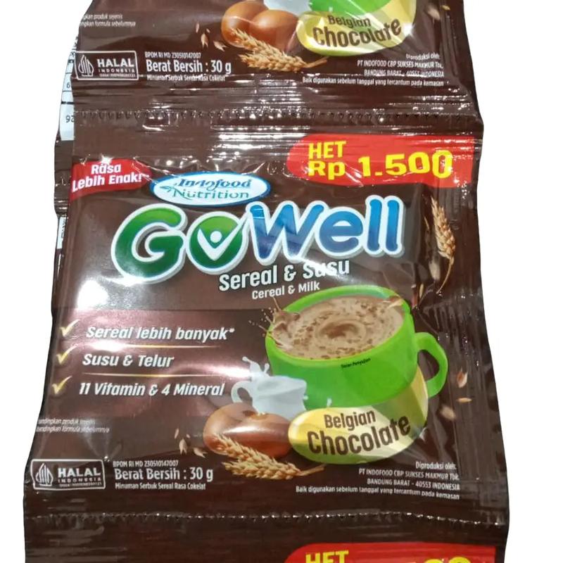 Gowell sereal dan susu 10 sachets @29g all rasa - Shop | Tokopedia