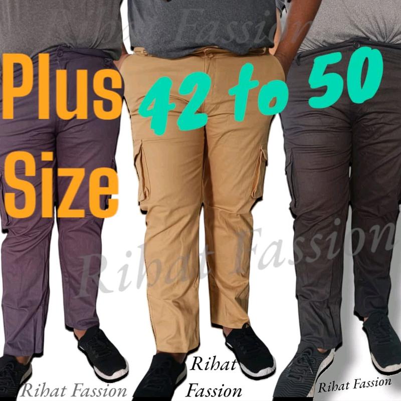 Cargo Plus Size 42 to 50 Size Cotton Kain Stretchable Ready Stock ...