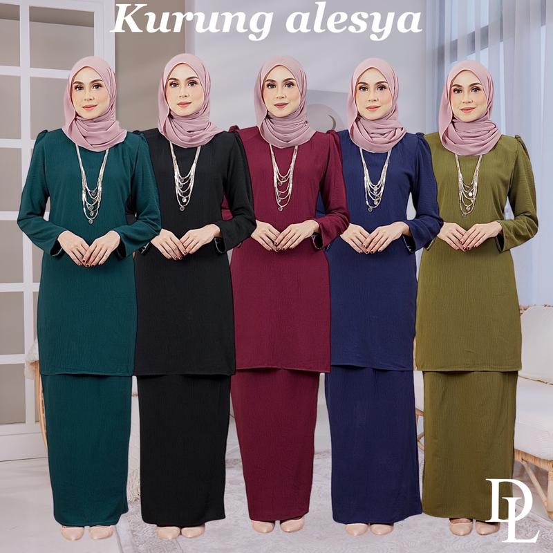 ALESYA KURUNG MODEN PUFF (RAYA) - TikTok Shop Malaysia