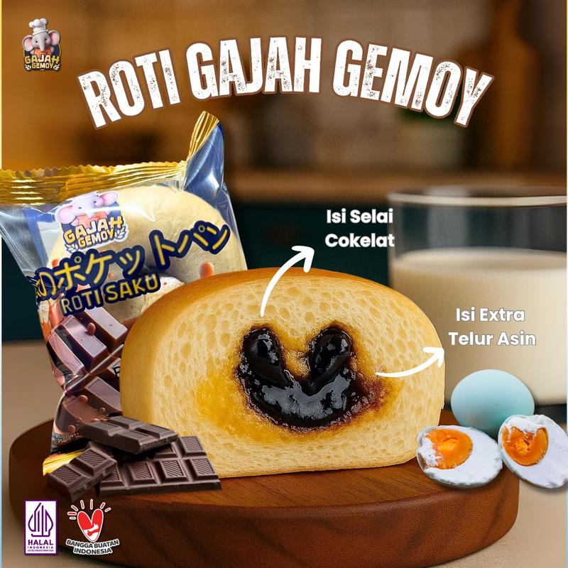 Gajah Gemoy - Roti Gajah Gemoy (isian extra telur asin) Lembut - Shop ...