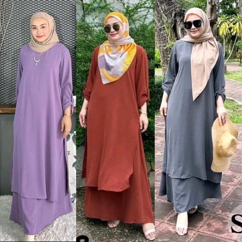 Ironless Bella Suit Muslimah New Arrival Set Wanita Viral Women - TikTok Shop Malaysia