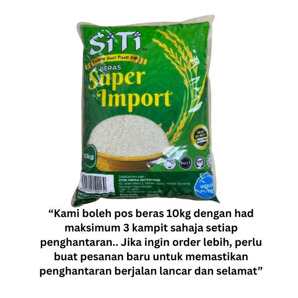 10KG - BERAS SUPER IMPORT JENAMA SiTi - - TikTok Shop Malaysia