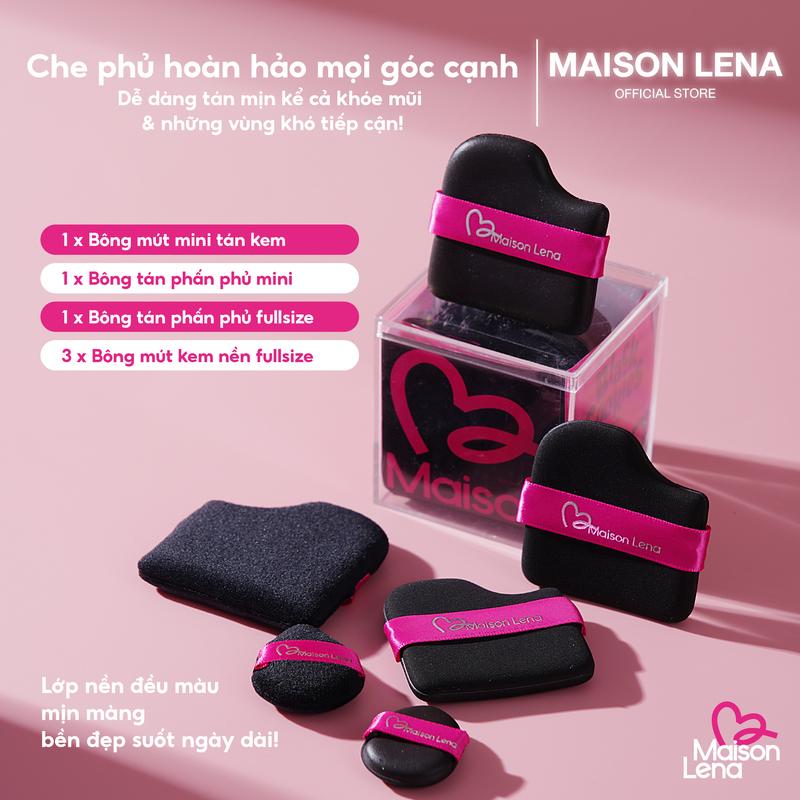 Maison Lena-04 Bộ 6 Bông Mút Trang Điểm Tán Kem Nền & Phấn Phủ - TikTok ...