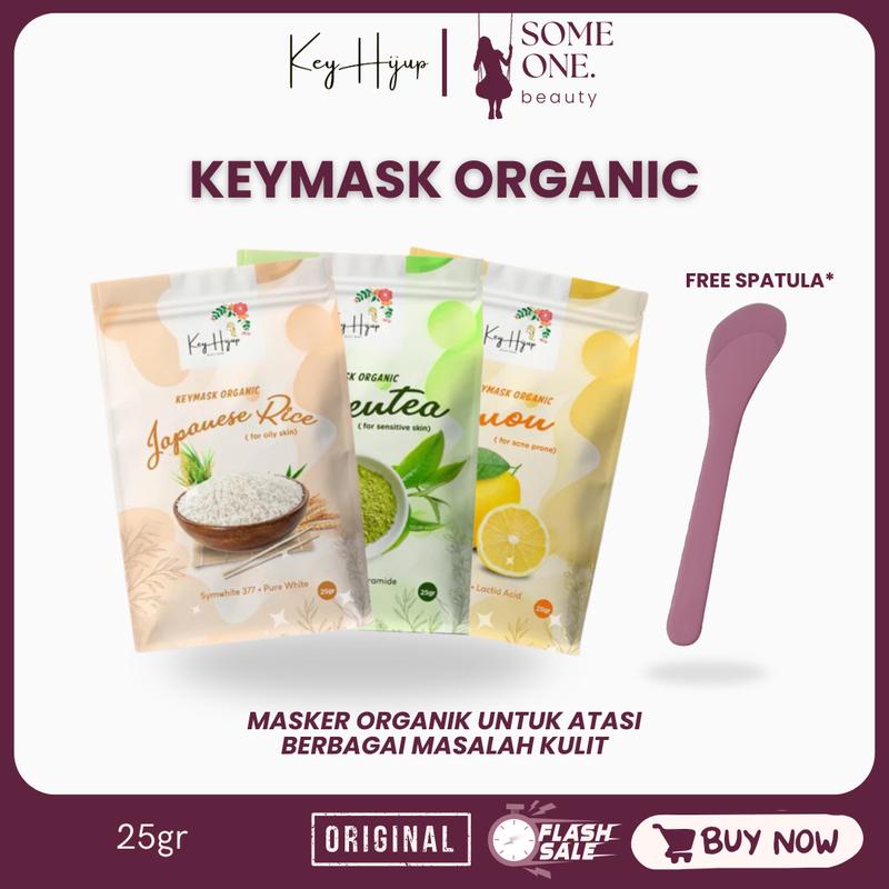[FREE SPATULA] KEYHIJUP KEYMASK ORGANIC 25gr - MASKER ORGANIC JAPANESE ...
