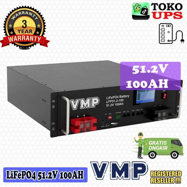 Aki Lithium Baterai LiFEPO4 VMP 51.2V 100AH Rackmount BMS - Shop ...