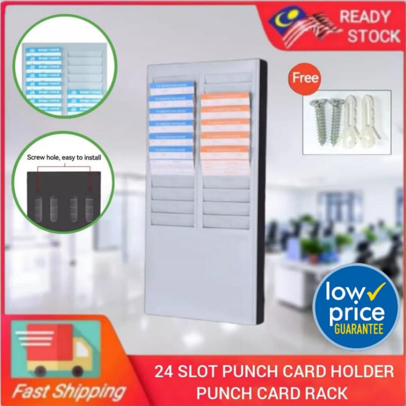 Punch Card Rack | 24'slot Punch Card Holder * PVC Material - TikTok ...