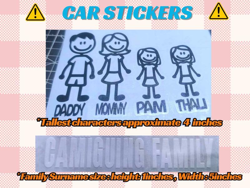 FAMILY CAR STICKER (Car Decals, Stick Figure Sticker,) BASA PO - TikTok ...