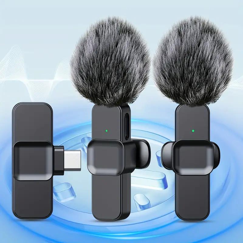 K10 Wireless Lavalier Microphone USB-C Clip-On Lavalier Microphone ...