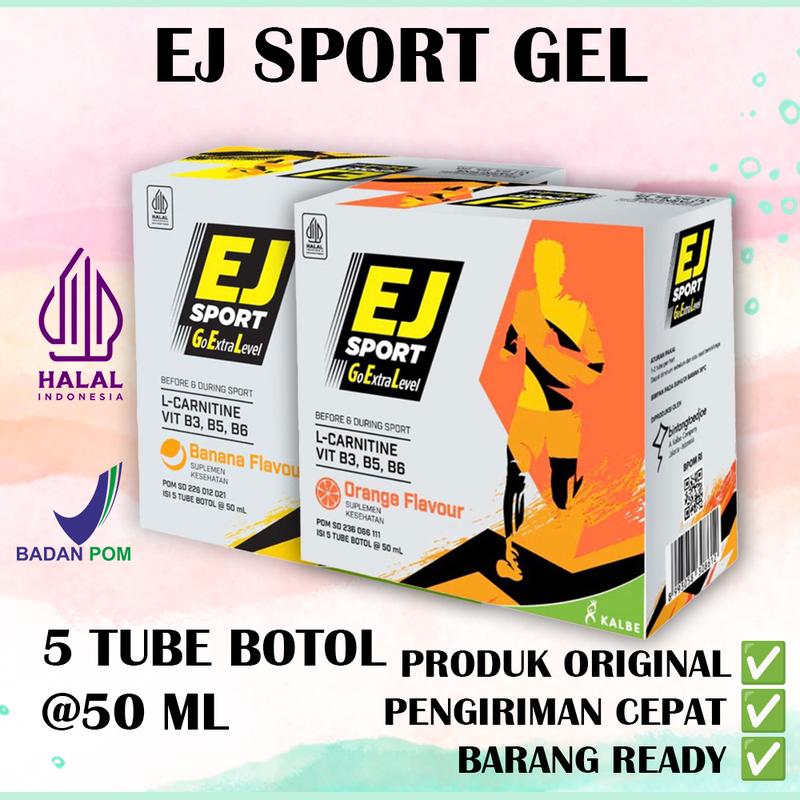 EJ Sport GEL Rasa Orange / Banana - Energy Gel - Shop | Tokopedia