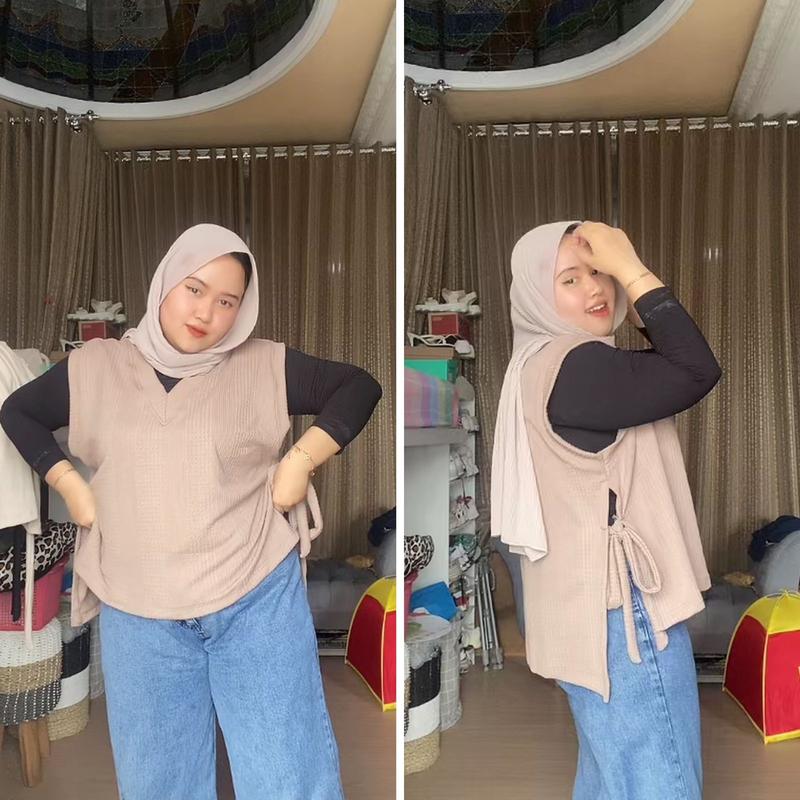 BISA COD / Jisoo Vest/ Vest Jumbo/ Vest Viral / Outer Korea - Shop ...