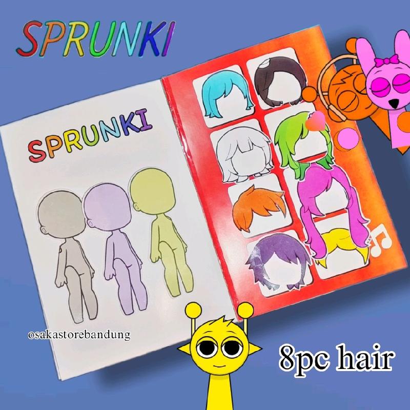 SPRUNKI PAPER DOLL BOOKS BUKU BERMAIN SPRUNKI - Shop | Tokopedia
