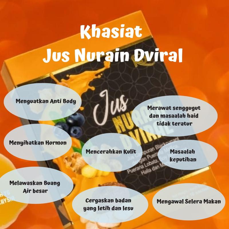 10 JUS NURAIN DVIRAL Natural - TikTok Shop Malaysia