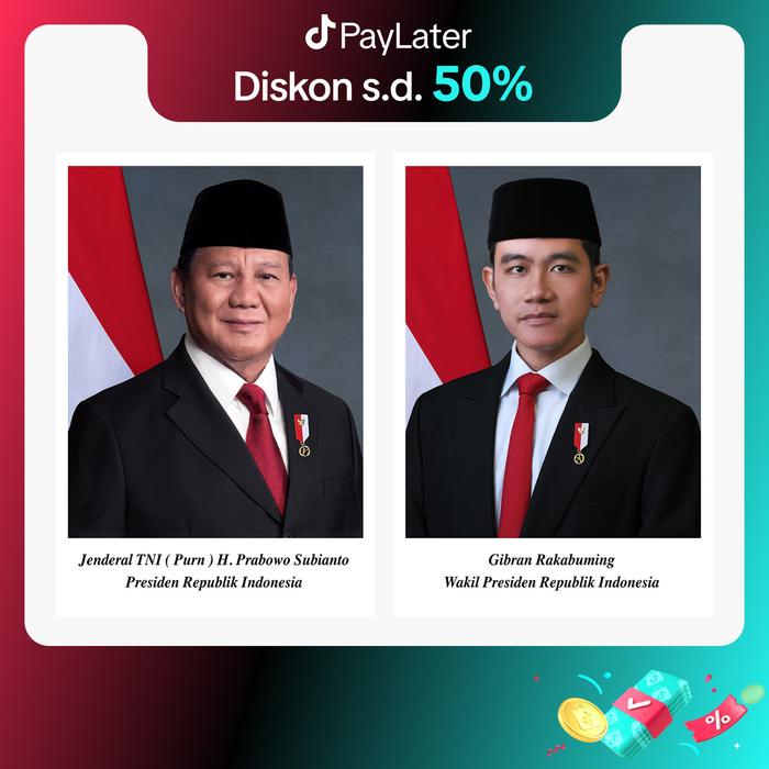 Jual Poster Dinding Presiden dan Wakil Presiden 2024-2029 Gambar Garuda ...