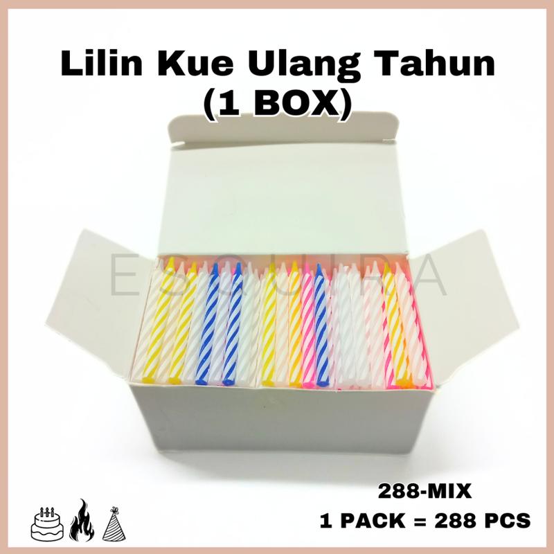 (BOX) Lilin Kue Ulang Tahun Murah 288pcs / 288-BOX - Shop | Tokopedia