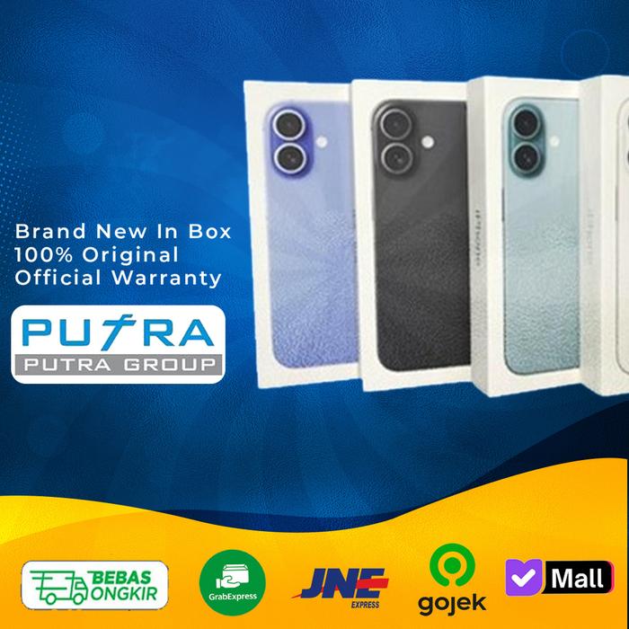 Promo (RESMI) iPhone 16 128GB 256GB 512GB Ultramarine Teal White Black ...