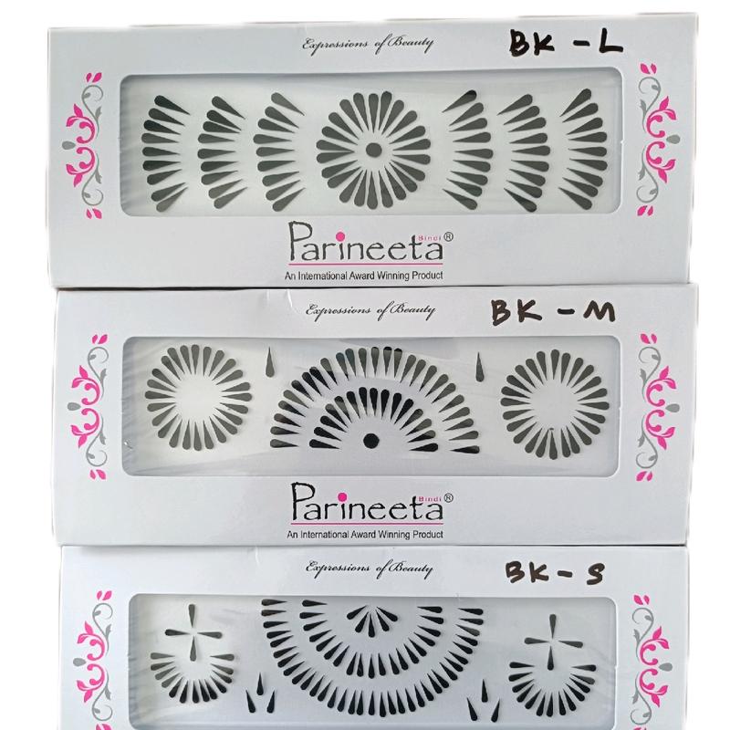 (BK) PLAIN Black Kopuram Bindi Or Pottu in Slim Cutting - Parineeta ...