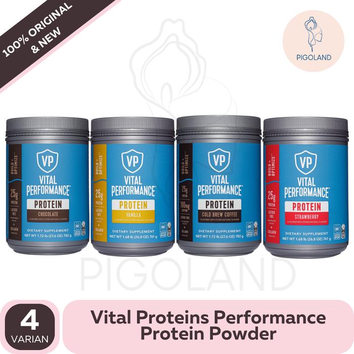 Jual Vital Proteins Performance Chocolate Vanilla Whey Casein Susu Gym ...