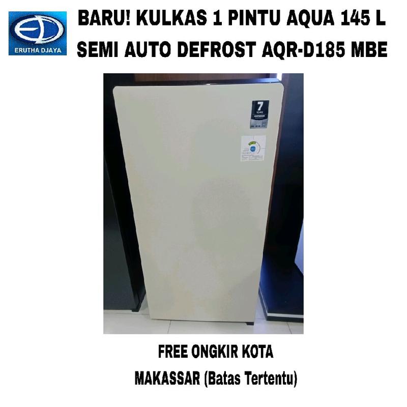 KULKAS 1 PINTU AQUA 145 L SEMI AUTO DEFROST AQRD185 BEIGE MBE - Shop ...