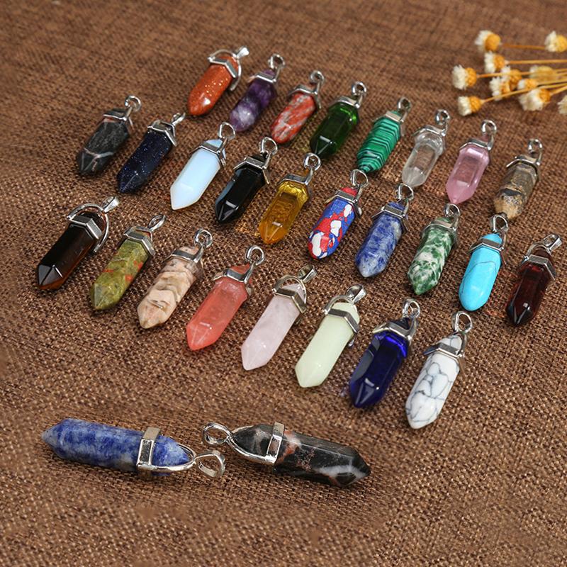 1PC Natural Stone Quartz Crystal Opal Agates Hexagonal Colum - TikTok ...