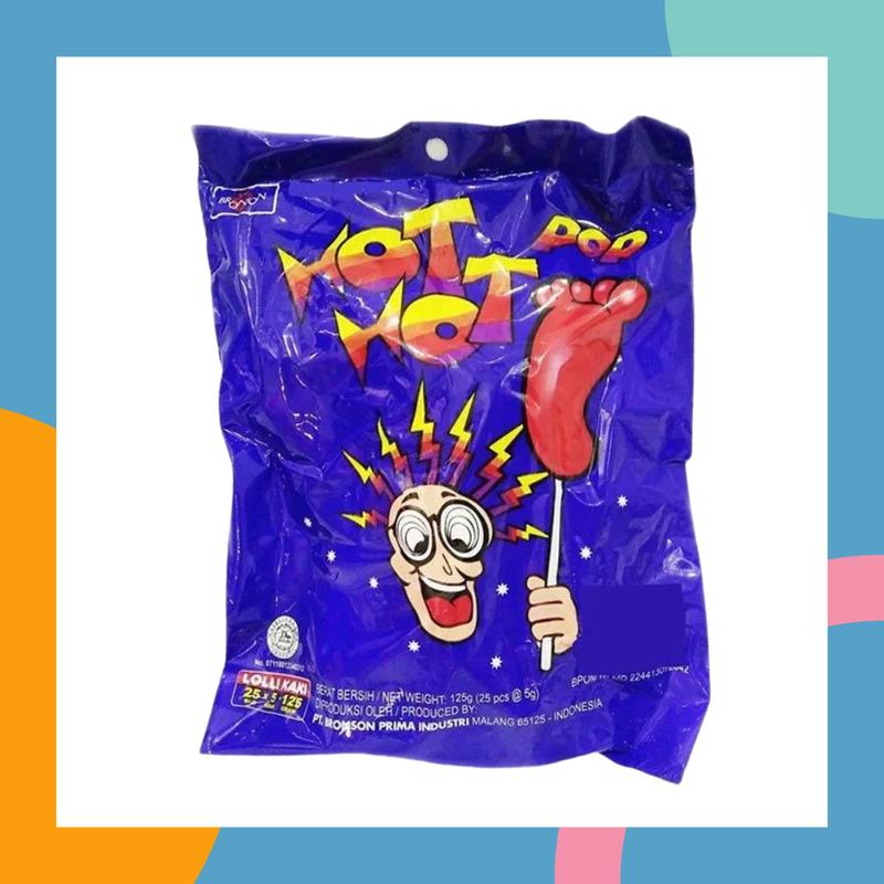 PERMEN KAKI BRONSON HOT HOT POP 125g CANDY RASA MANGGA ISI 2 - Shop ...