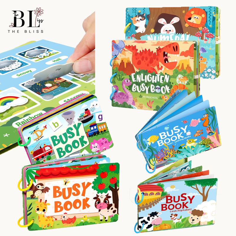 Interactive Busy Book Card With Velcro Montessori Early Learning ...