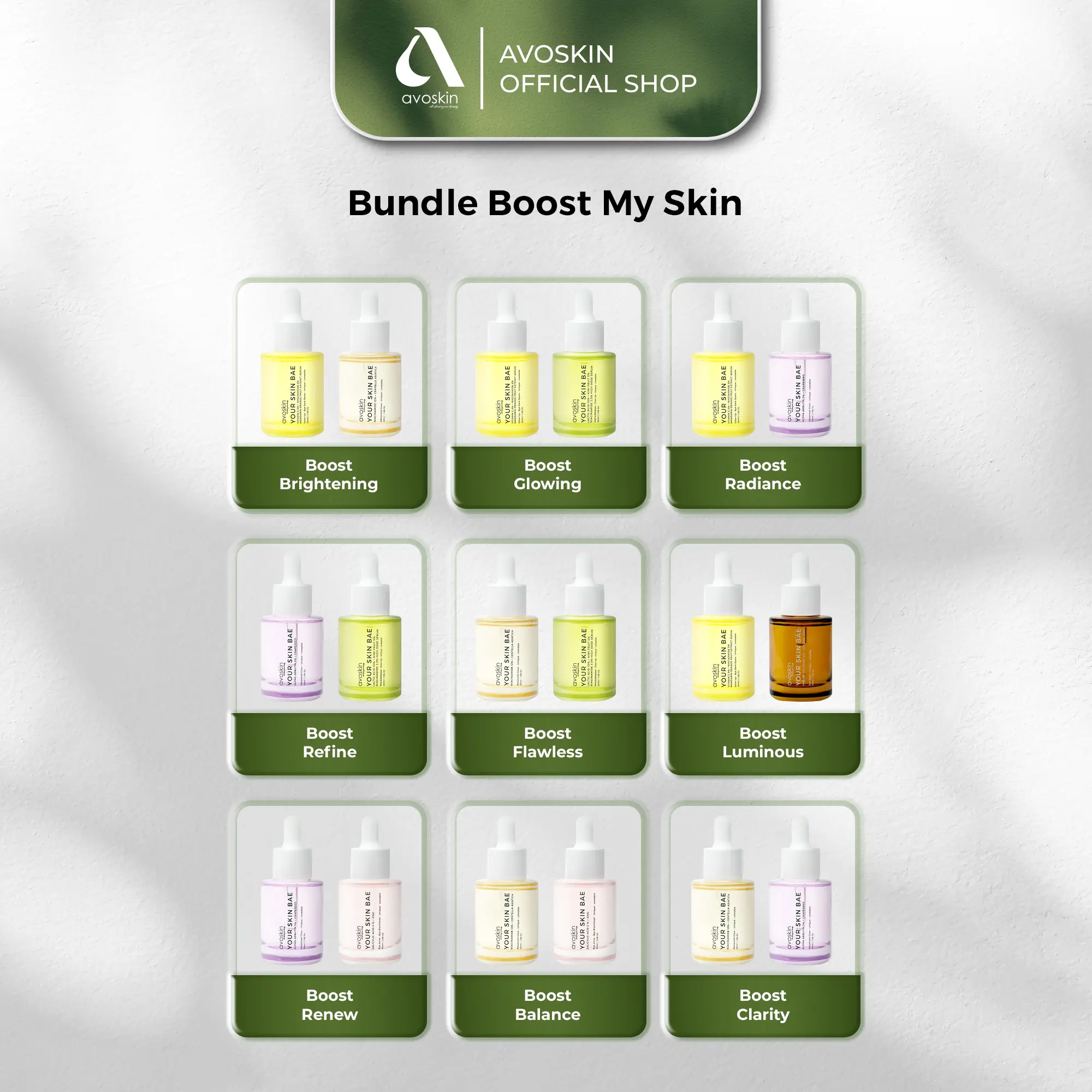 Avoskin Bundle Boost My Skin (2 pcs) - YSB Serum 30ml + YSB Serum 30ml ...