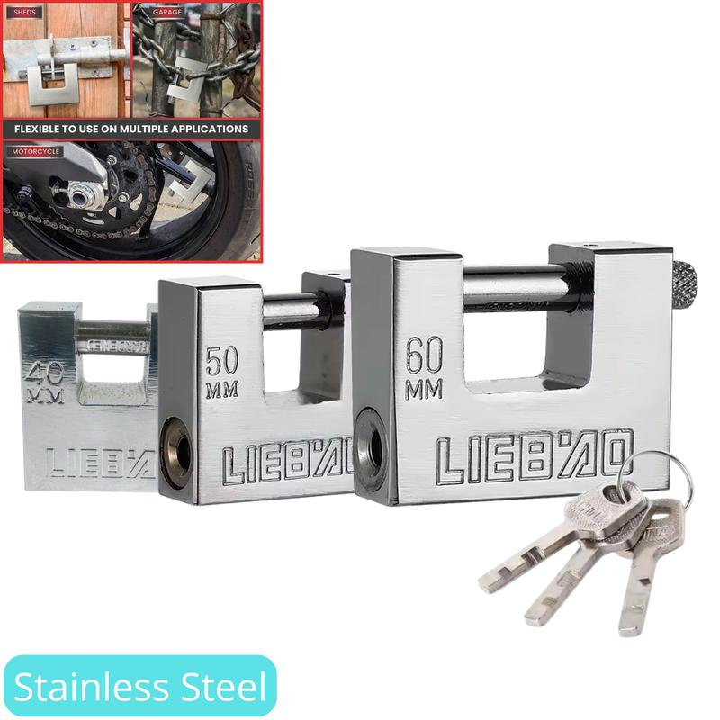 Gembok Kotak Kunci Pagar Cakram Motor Stainless Steel Pengunci Lurus ...